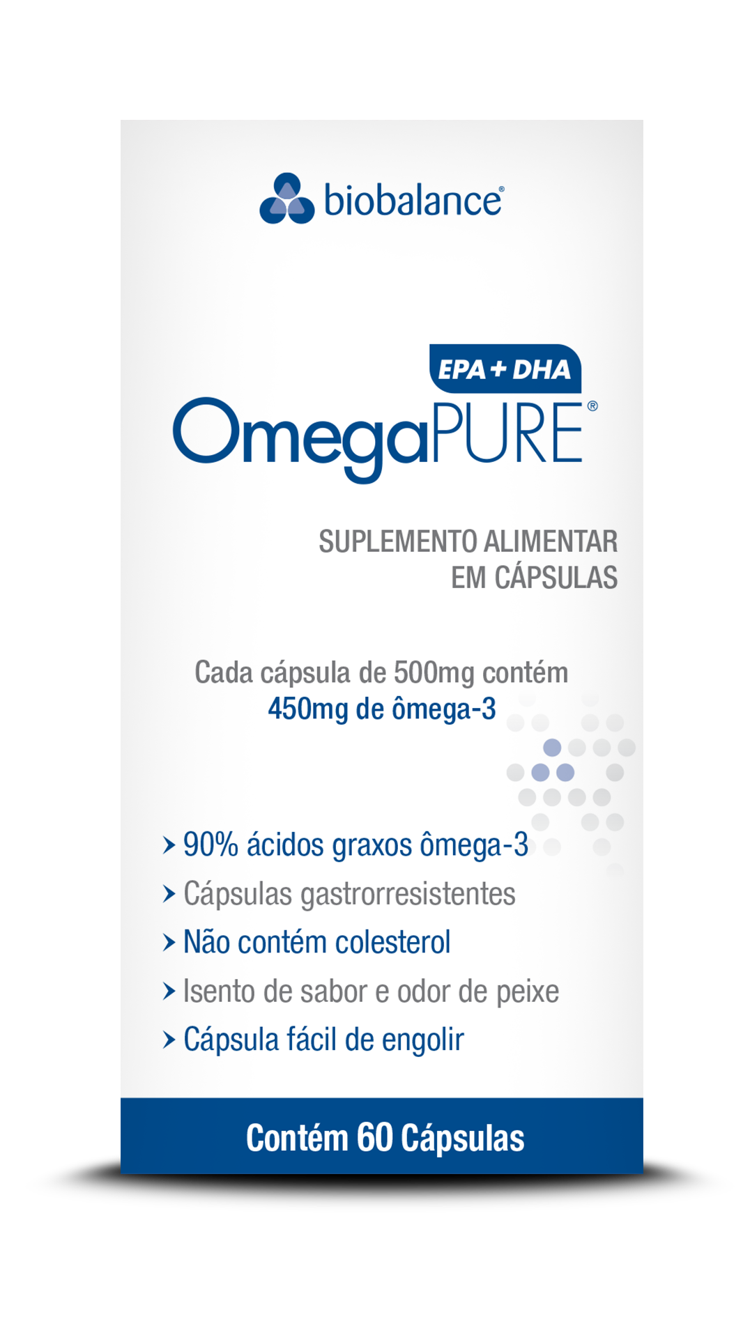 Omegapure Ômega-3 EPA/DHA 60 Caps 500mg – Biobalance